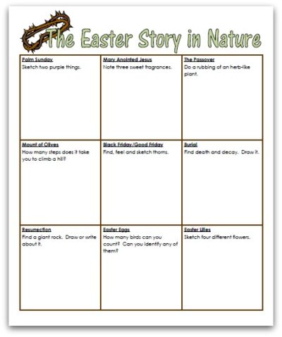 The Easter Story: A Nature Walk - Our Journey Westward
