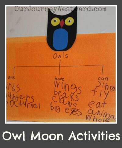 Owl Moon Activities - Our Journey Westward