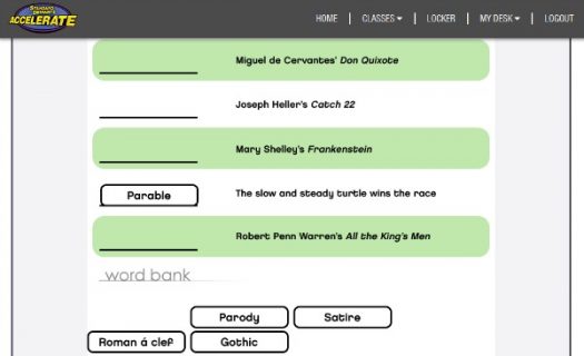 Standard Deviants Accelerate: High School Lessons Online