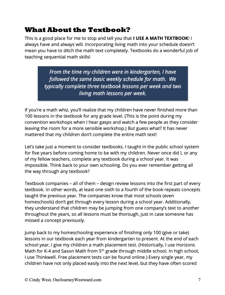 Loving Living Math: A How-To Guide for Parents