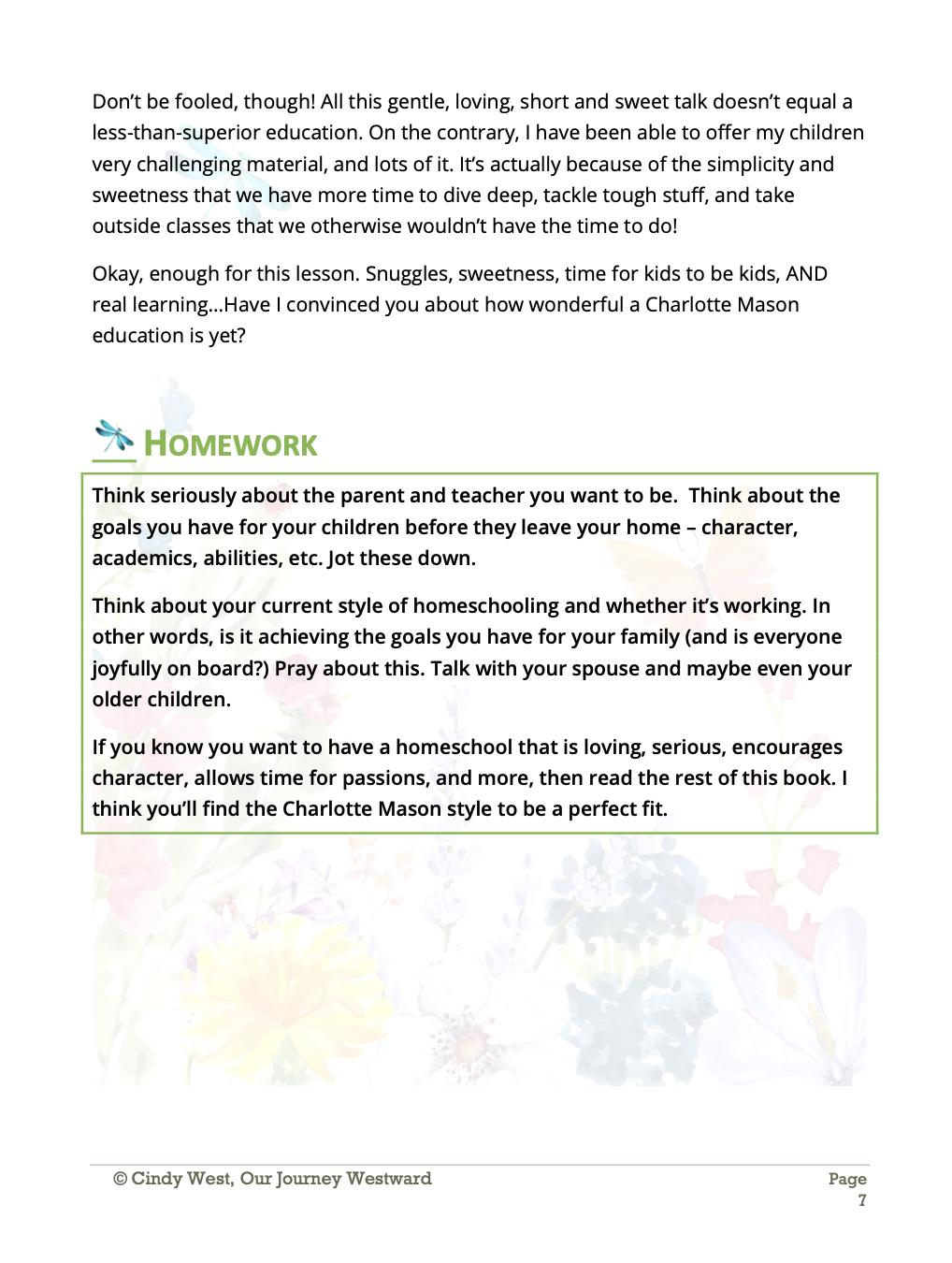 Charlotte Mason Homeschooling in 18 Easy Lessons