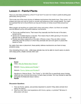 Defense Mechanisms of Plants | No Sweat Nature Study Series