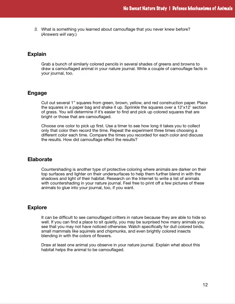 Defense Mechanisms of Animals: Nature Study Made Easy