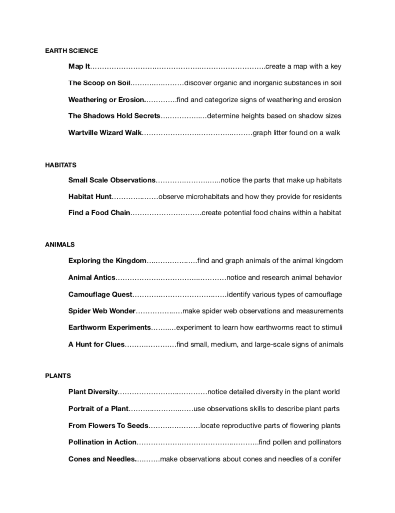Easy Nature Walks: Printable Science Labs for Kids