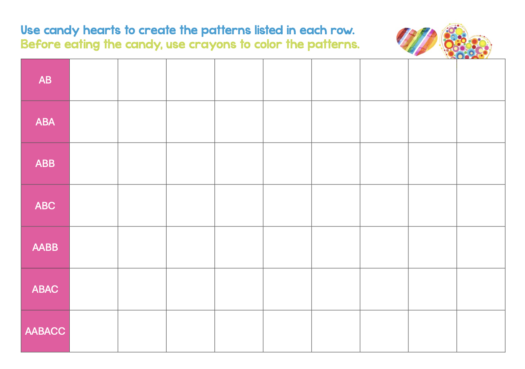Candy Heart Valentine's Day Math Printables - Our Journey Westward