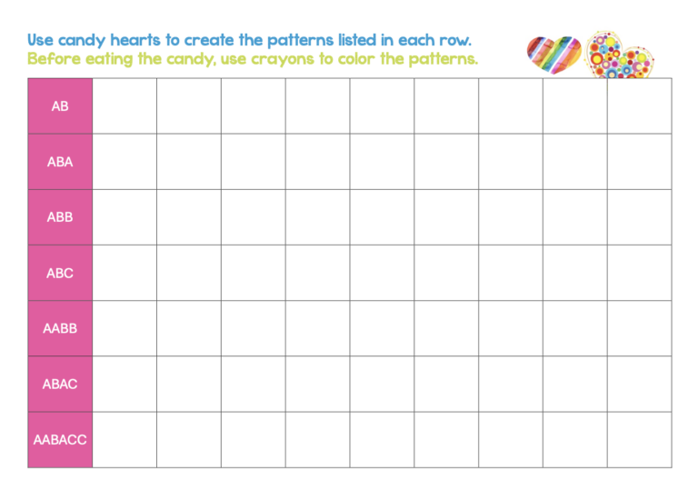 Candy Heart Valentine's Day Math Printables - Our Journey Westward