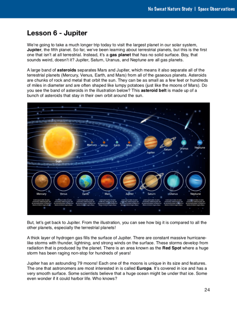 Space Science Nature Study Curriculum for Homeschoolers
