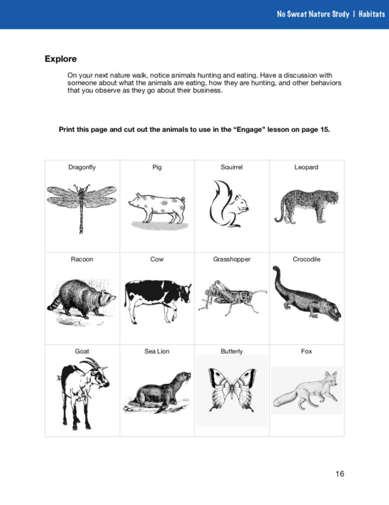 Habitats - No Sweat Nature Study - Our Journey Westward