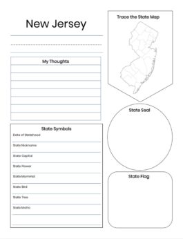 50 States Notebooking Pages (Great for Research-Based Learning)