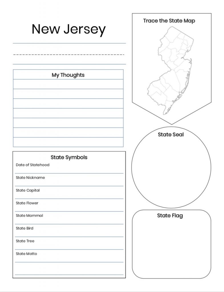 50 States Notebooking Pages (Great for Research-Based Learning)