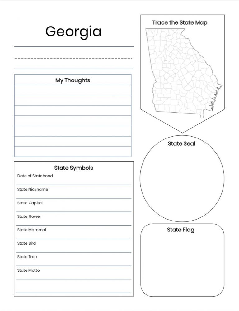 50 States Notebooking Pages (Great for Research-Based Learning)