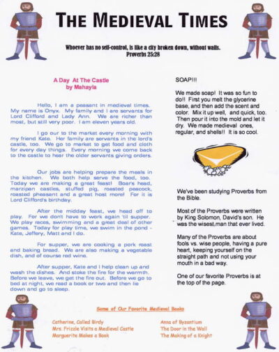 A Literature-Based Middle Ages Unit Study for the Elementary Years ...